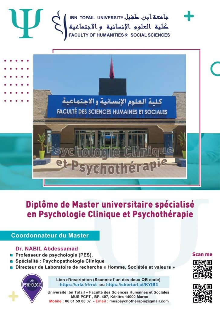 Master de « Psychologie Clinique et Psychothérapie » - Faculté des ...